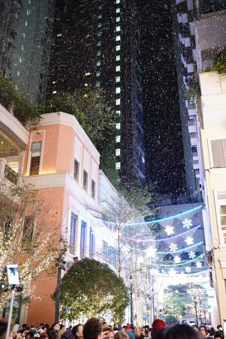 หิมะแรกที่ฮ่องกง Artificial Snow @ Lee tung Avenue - TishaxLupin